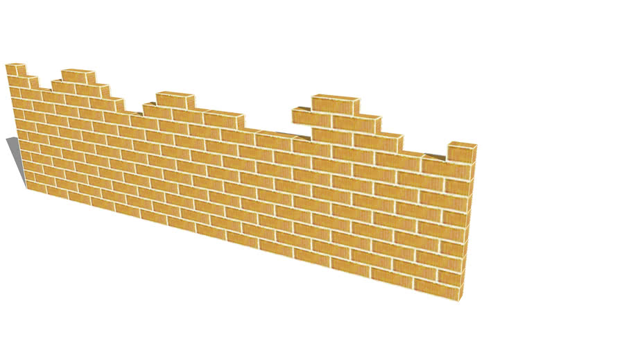 High Brick Warzone Wall | 3D Warehouse