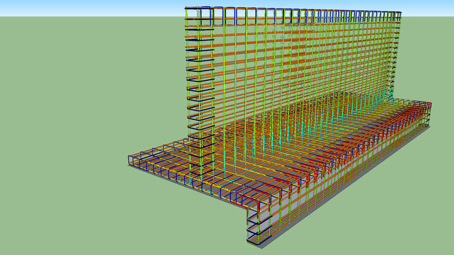 Reinforced Retaining Wall | 3D Warehouse