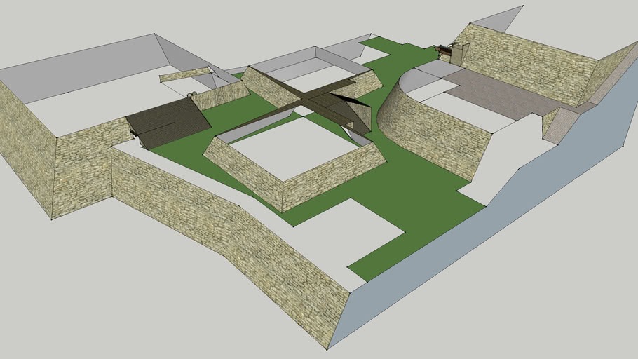 Edo Shogun Fortress Base 1/4 Castle Side | 3D Warehouse