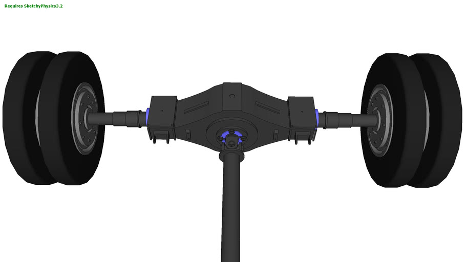 Wheeled truck differential | 3D Warehouse
