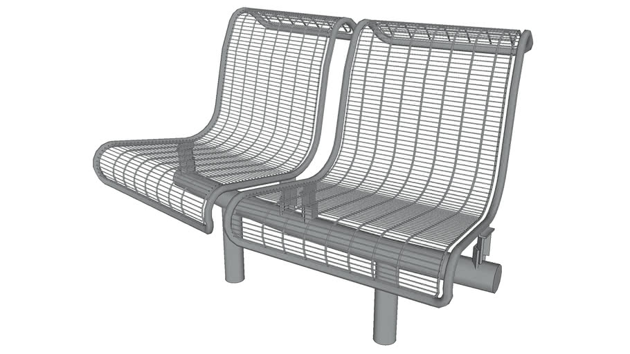 Plexus 2 Seat Bench | 3D Warehouse