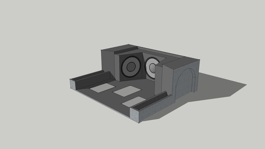 BMW E21 subwoofer boot build | 3D Warehouse