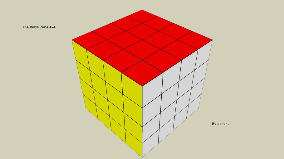 Rubik cube 4x4 | 3D Warehouse