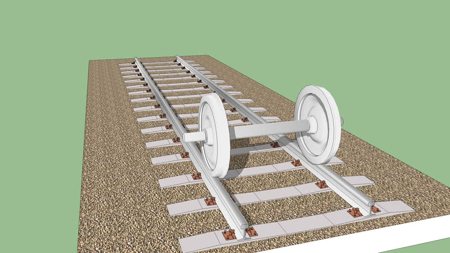 Railway wheel set | 3D Warehouse