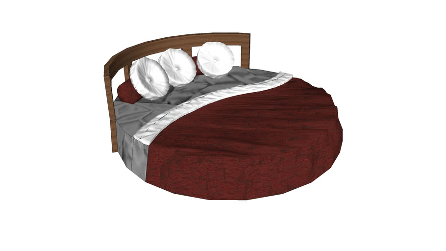 Bed round 4 | 3D Warehouse