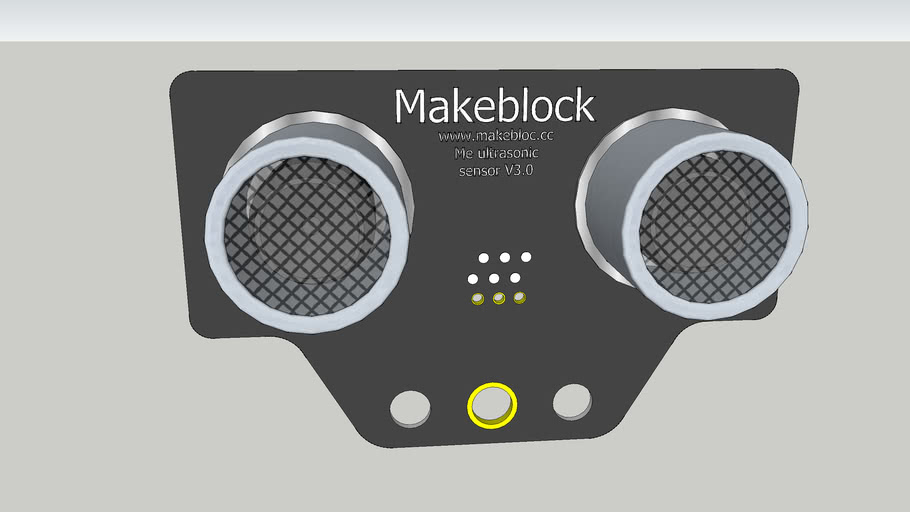 Ultrasonic sensor V3.0 | 3D Warehouse