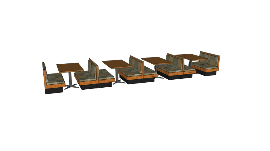 Restaurant Booths | 3D Warehouse