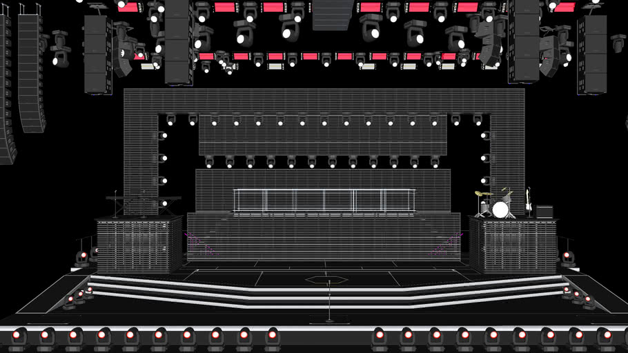 SCREEN LED STAGE MEGA | 3D Warehouse