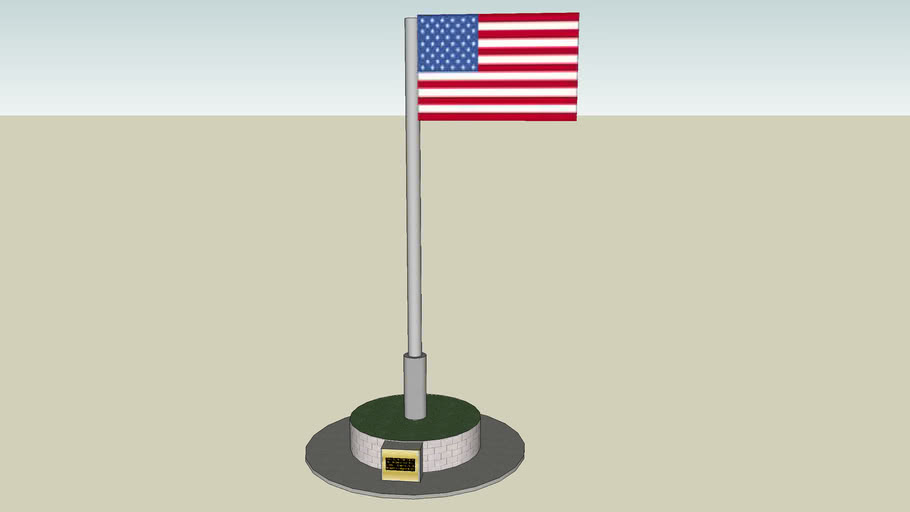 Flag pole | 3D Warehouse
