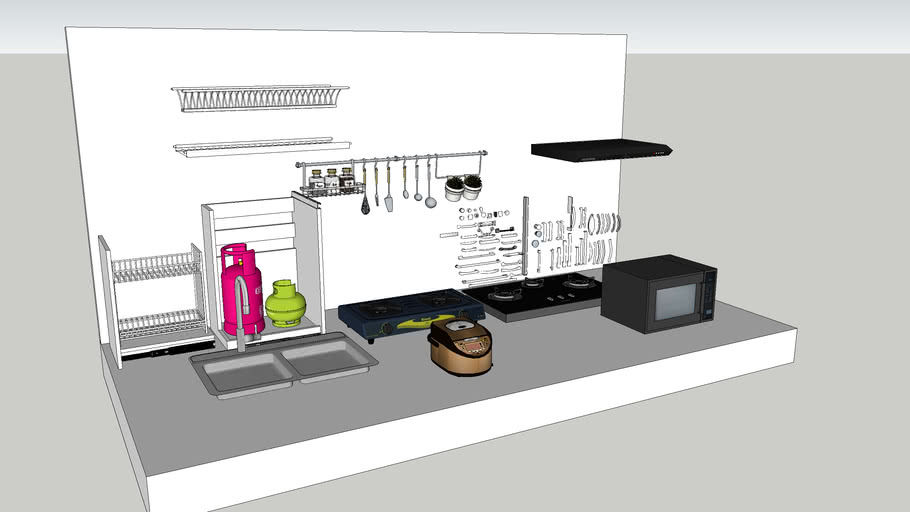 Aksesoris Kitchen set | 3D Warehouse