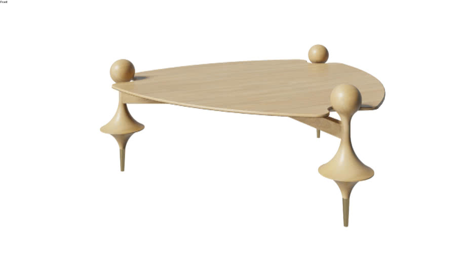 LEO ROMANO - MESA DE CENTRO TRIANGULAR BAILARINA | 3D Warehouse