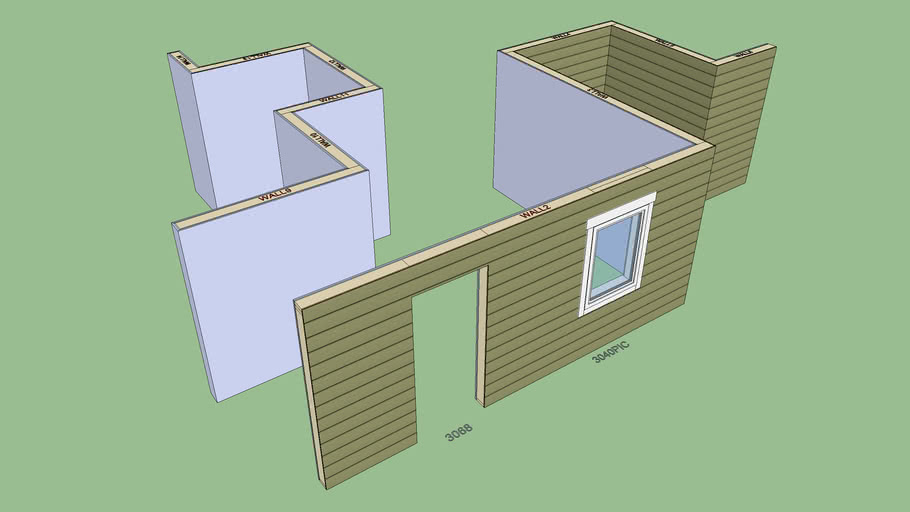 Double Gypsum Walls | 3D Warehouse