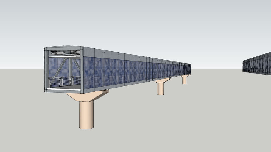 Pedestrian Bridge | 3D Warehouse