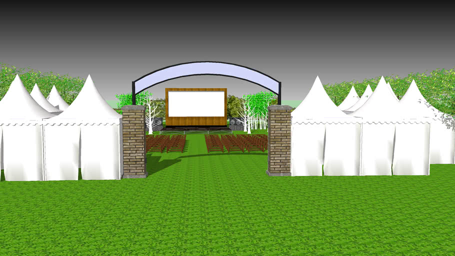 Layout Plan Konser Fatin di Lembang | 3D Warehouse