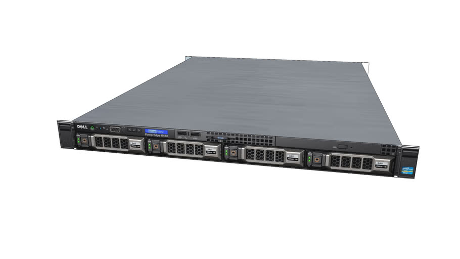 Dell PowerEdge R430 1Ru Server | 3D Warehouse