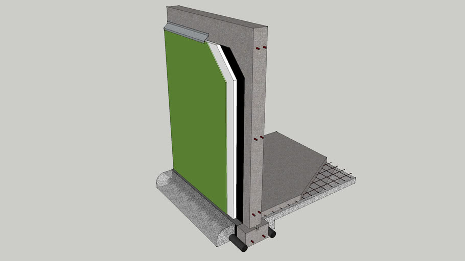 Foundation wall detail | 3D Warehouse