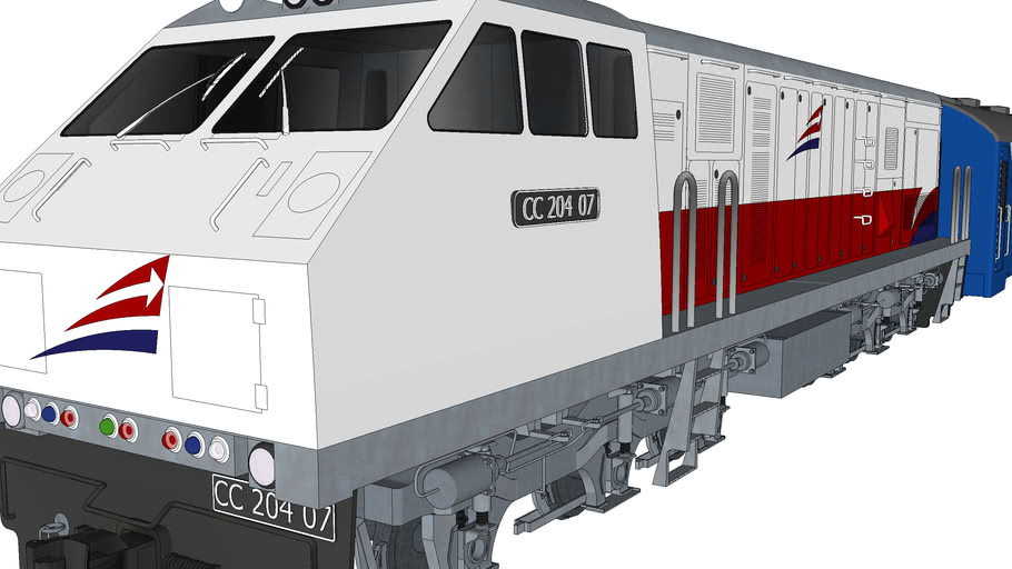 Kereta Api Lodaya + CC 204 07 | 3D Warehouse