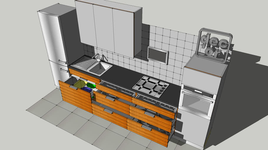 kitchen small 002 | 3D Warehouse