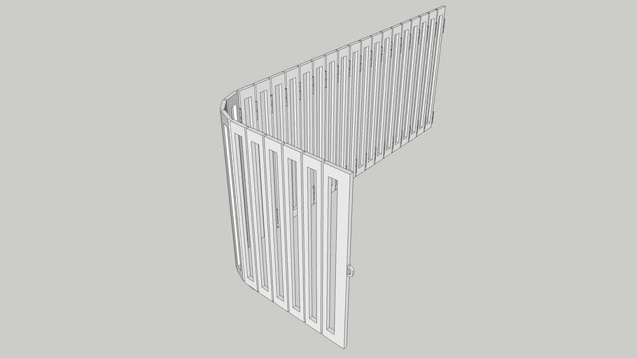 Sliding Curve Gates | 3D Warehouse