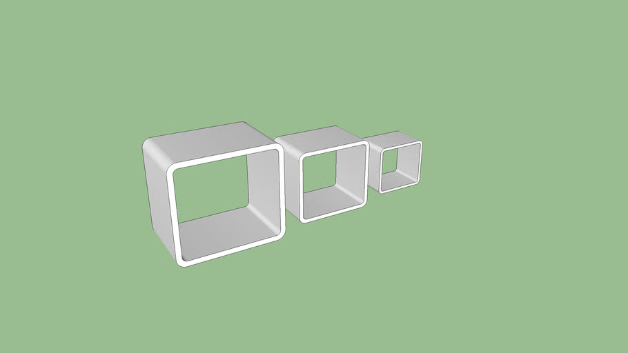 Stackable Movable Storage Shelving Cubes | 3D Warehouse