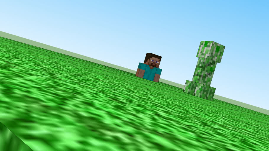 creeper vs player | 3D Warehouse