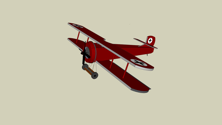 WW1 GERMAN PLANE ( FOKKER ) | 3D Warehouse