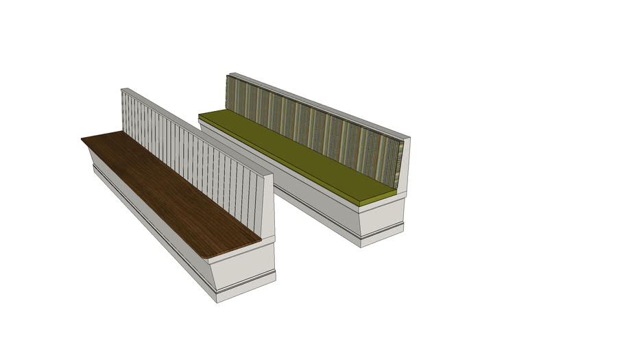 Bench Seat Banquette | 3D Warehouse
