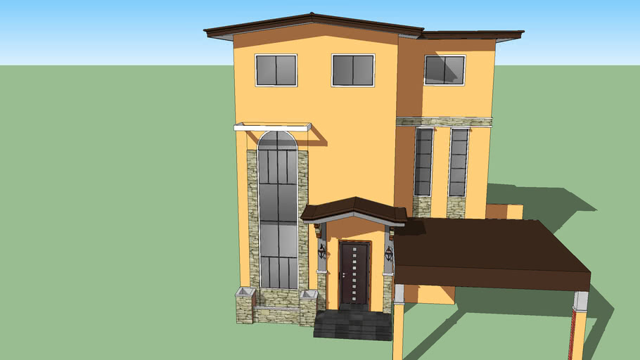 three storey residential house | 3D Warehouse