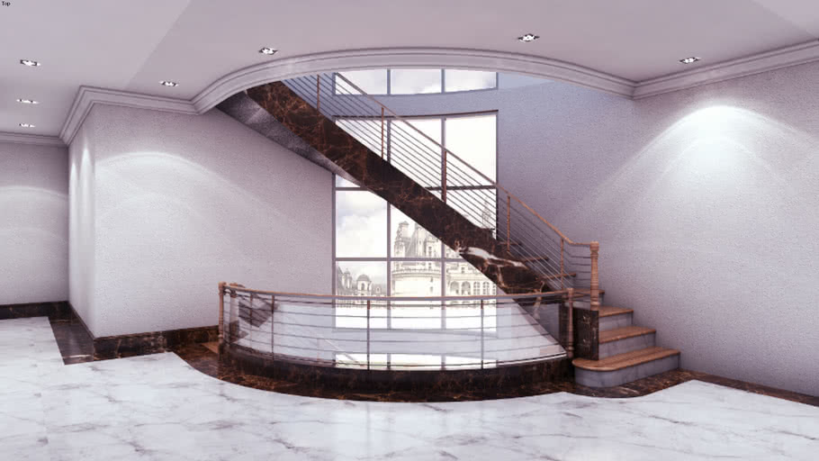 Staircase Concept 006 : Half Circle Staircase | 3D Warehouse