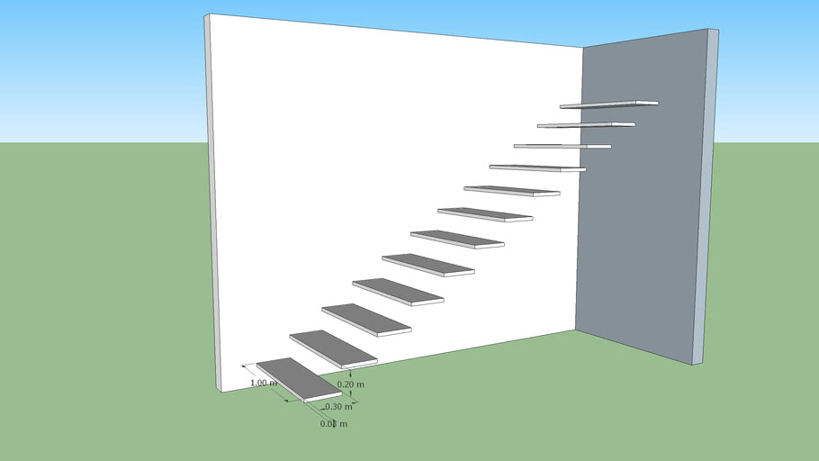 Floating Stairs | 3D Warehouse