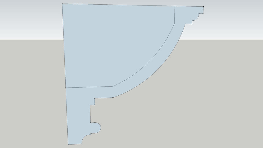 Profil de corniche 30*30cm | 3D Warehouse