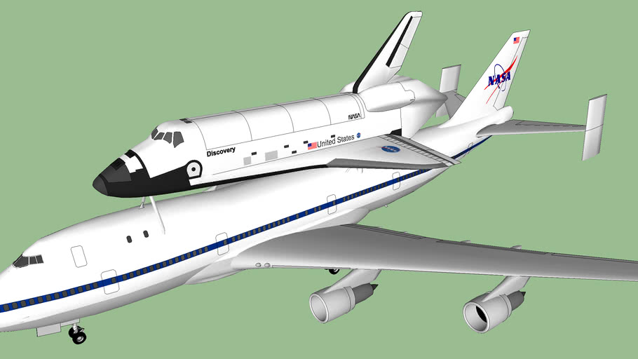 Boeing 747-100 Nasa Shuttle Carrier Aircraft. | 3D Warehouse