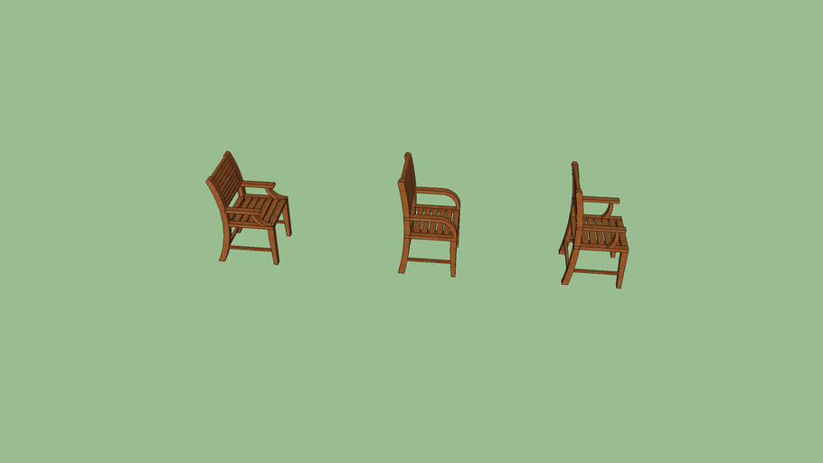 Chair, Kursi Model Kayu | 3D Warehouse