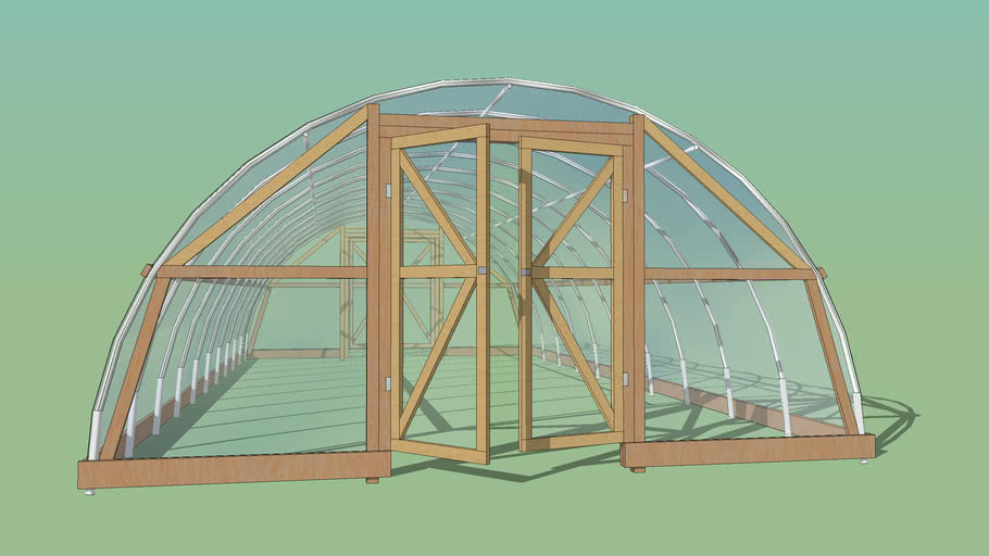 Hoop House 20'x40' | 3D Warehouse