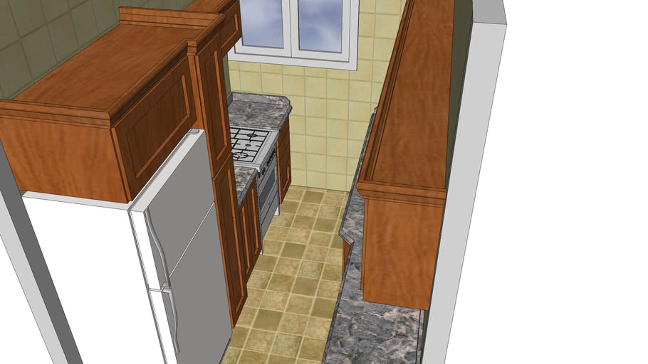 small kitchen design | 3D Warehouse