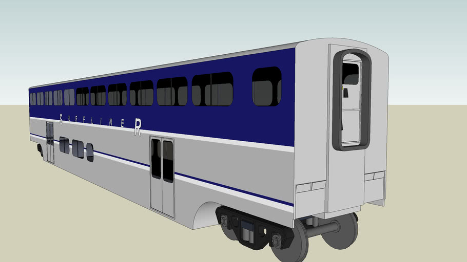 Amtrak Pacific Surfliner Pullman Bi-Level Coach V.2 | 3D Warehouse