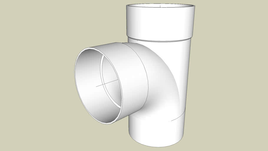 TÊ 90° PVC - DN 150 X 150 - ESGOTO - TIGRE | 3D Warehouse