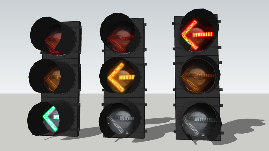 Dialight LED left turn signals | 3D Warehouse