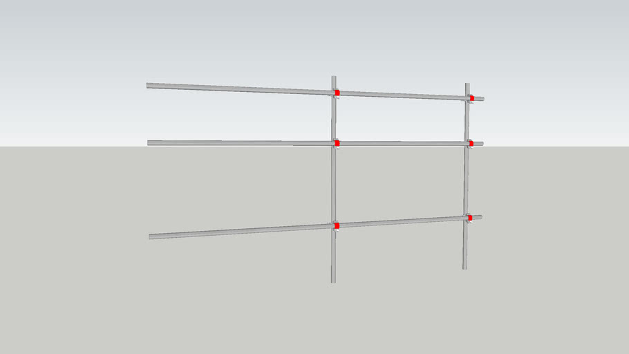 Scaffold Guard Rail | 3D Warehouse