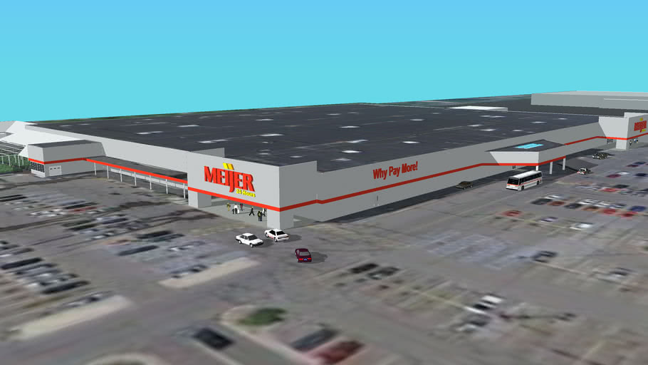 Taylor, MI Meijer as it appeared in 1993 | 3D Warehouse