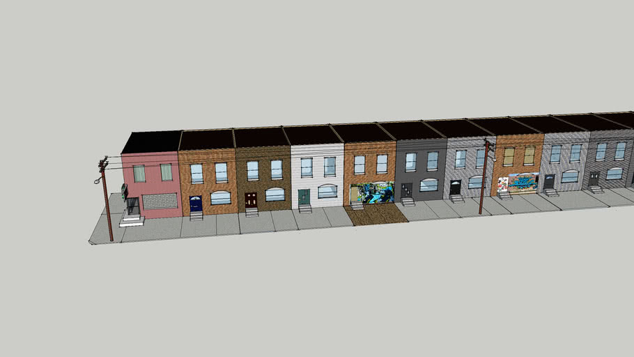 philadelphia row house pt.1 | 3D Warehouse