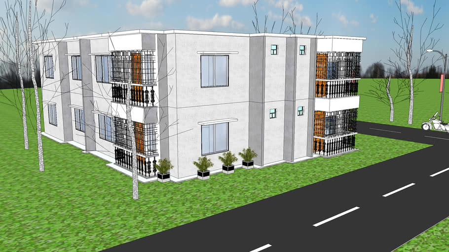 SMALL RESIDENTIAL BUILDING | 3D Warehouse