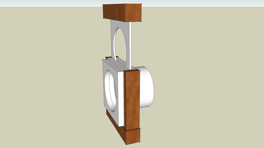 6' Dust Collector Blast Gate-Direct Tool Mount | 3D Warehouse