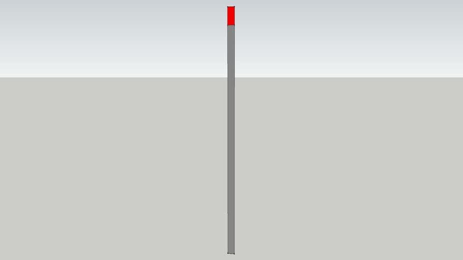 6' Metal T-Post | 3D Warehouse