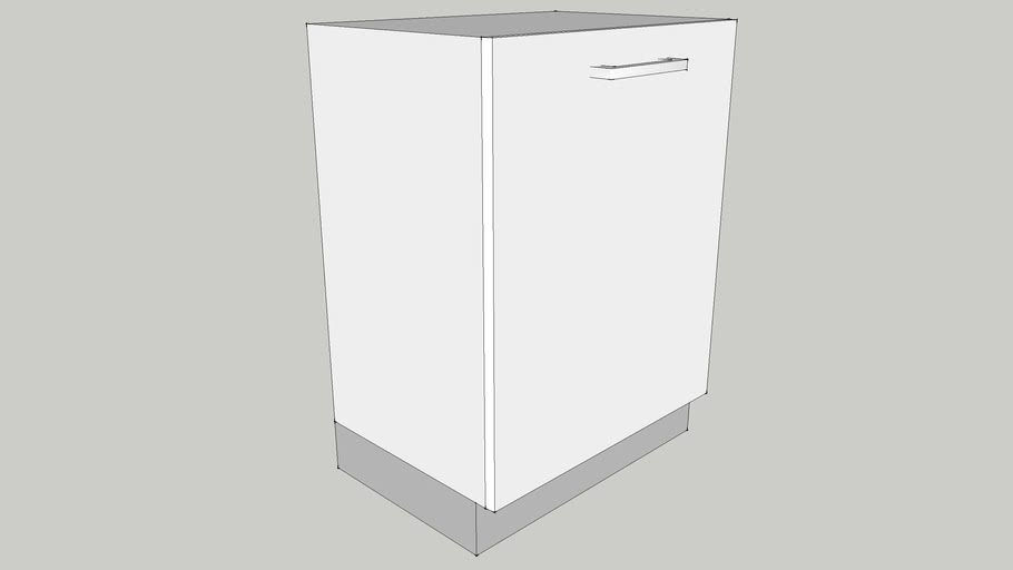 600 Base Module with One Shutter & One Adjustable Shelf 600X410X720 CID ...