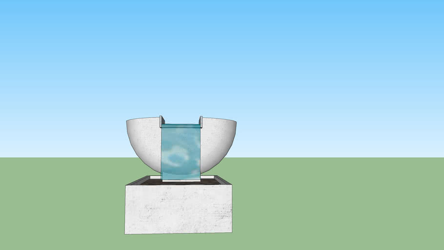 Solus Decor 48' Scupper w/ Box Water Bowl | 3D Warehouse