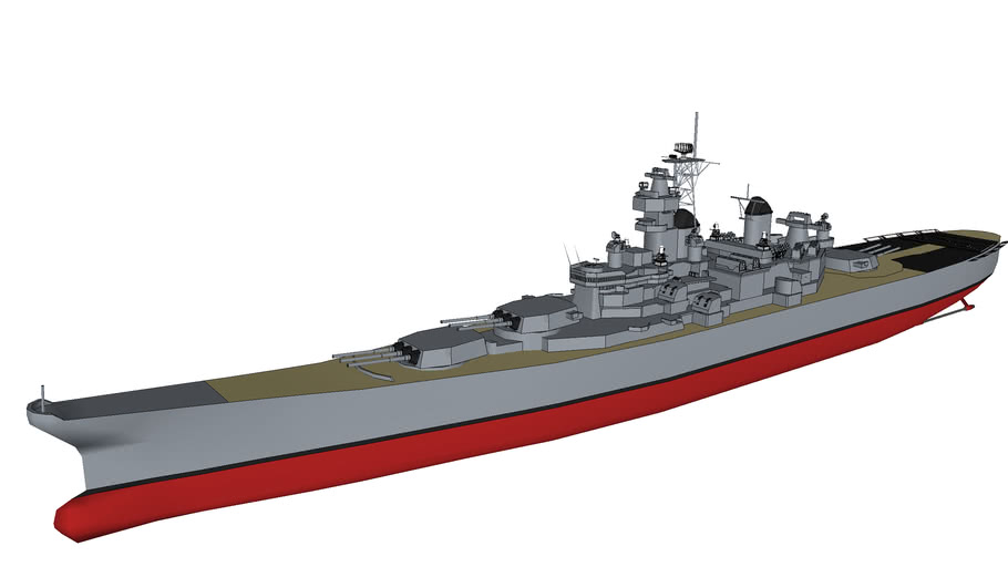 uss new jersey BB-62 | 3D Warehouse