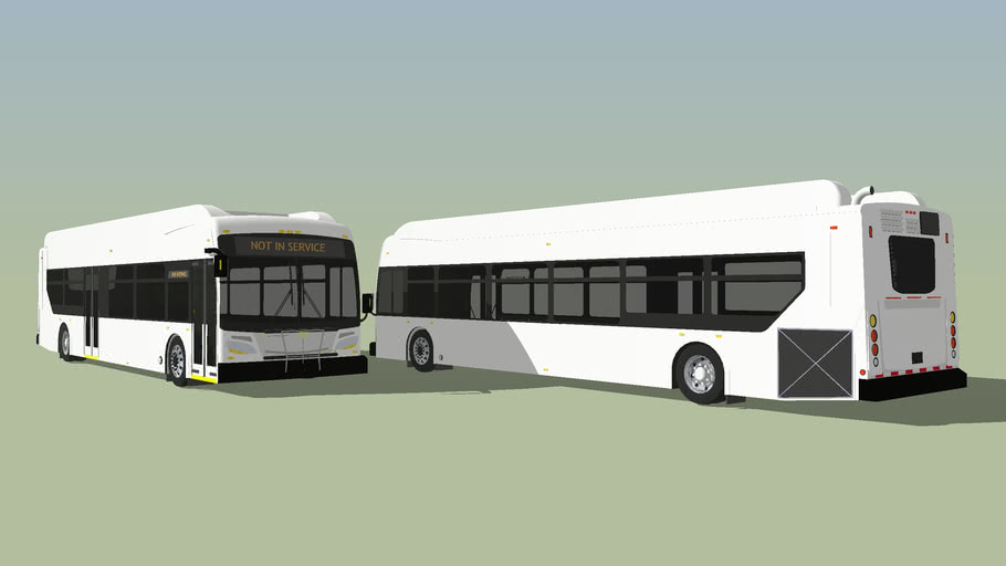 New flyer xcelsior White | 3D Warehouse