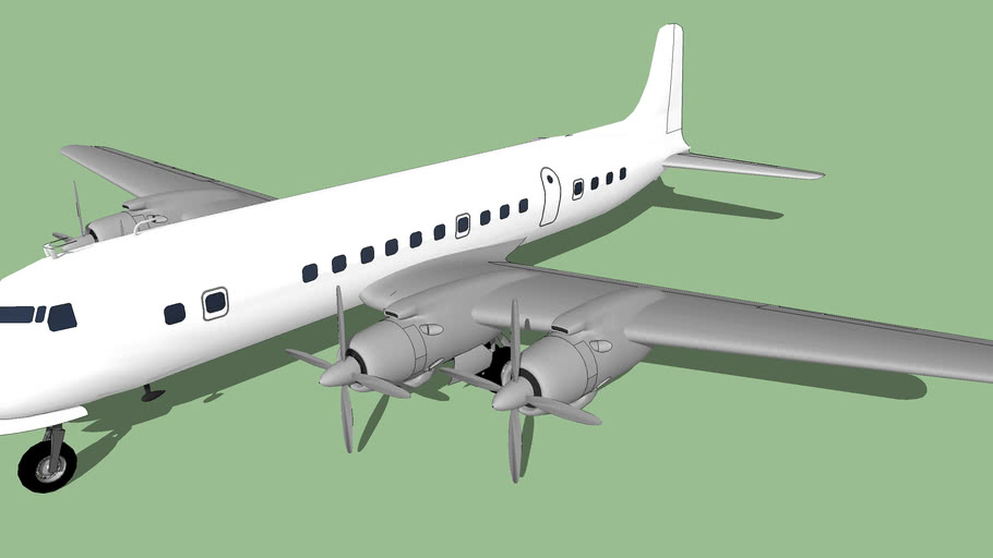 Template - Douglas DC-7/DC-7B (Domestic) | 3D Warehouse