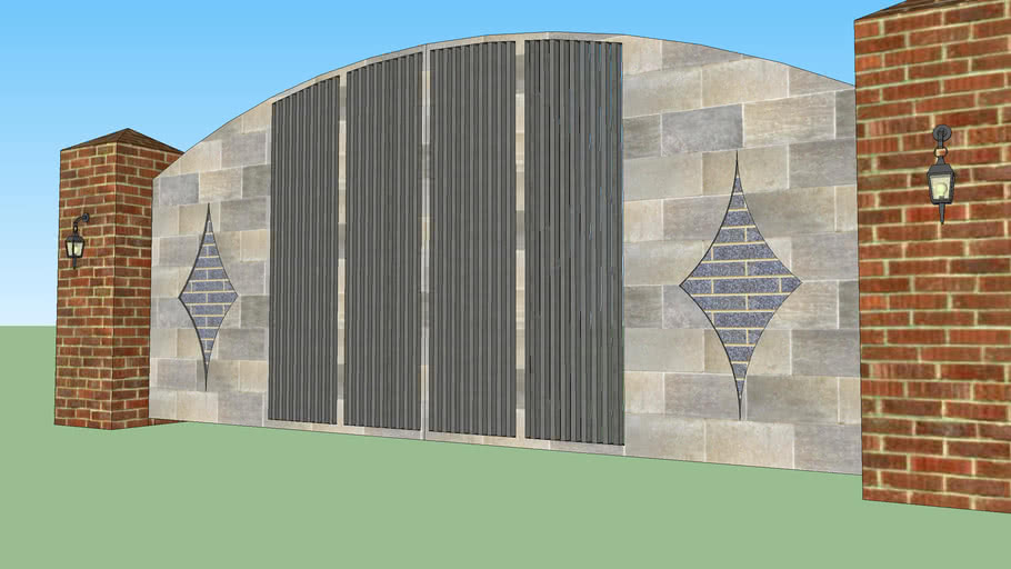 Stone Arched Gate | 3D Warehouse
